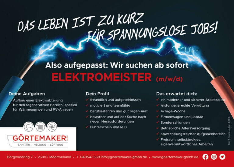 Jobs - Badsanierung & Heizungsbau in Moormerland & Neukamperfehn